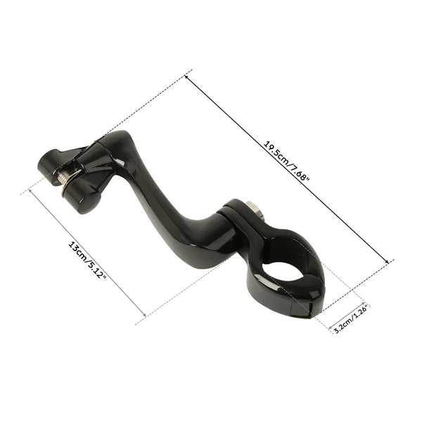 TCMT 32mm 1 1/4" Engine Guard Footpeg Clamps Mounting Kit For Harley ...