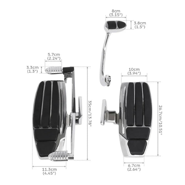 TCMT Rider Footboard Floorboard Fit For Honda Goldwing GL1800 '01-'17
