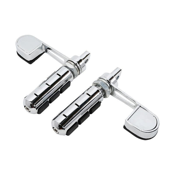 TCMT Anti Vibration Chrome Stirrup Heel Foot Rest Pegs Fit For Harley ...