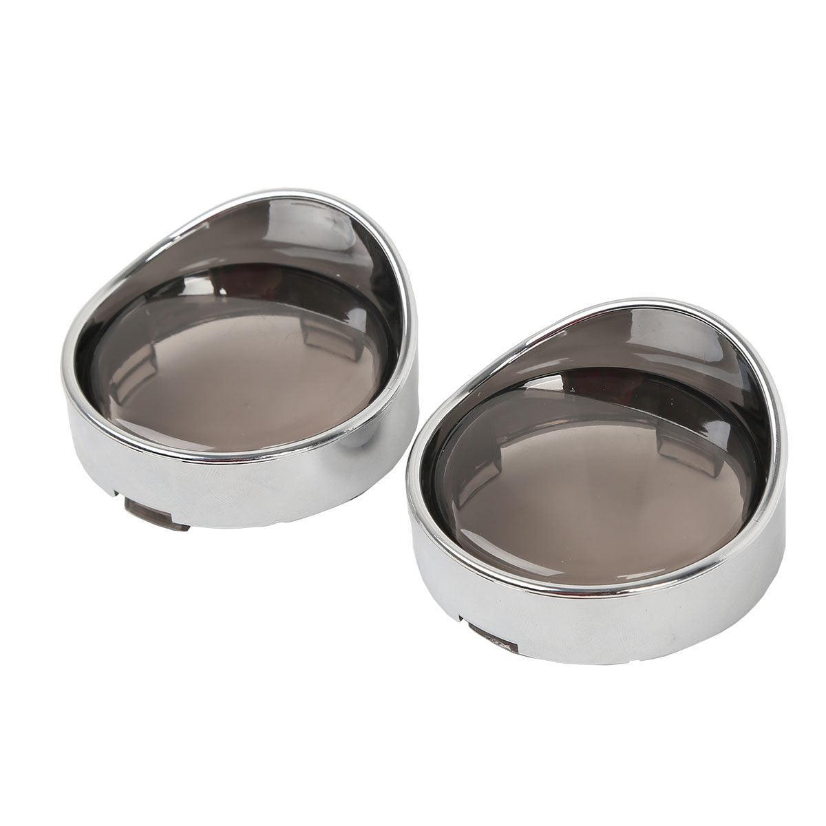 TCMT Bullet Turn Signal Light Lens Trim Visor Style Fit For Harley ...