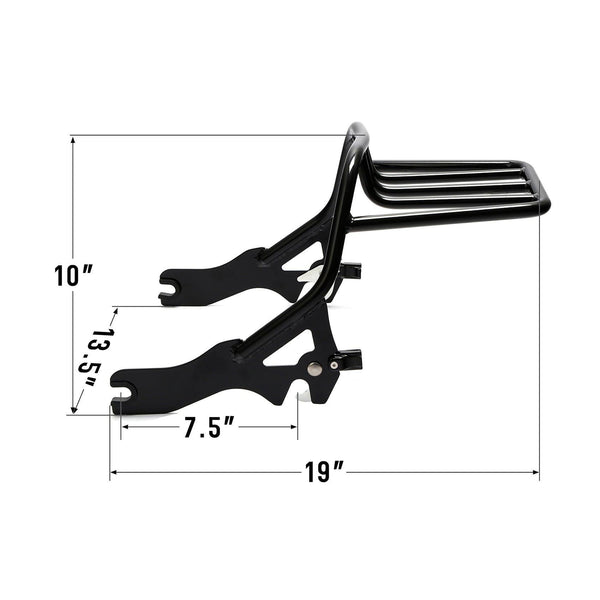 TCMT Detachable Two Up Luggage Rack Fit For Harley Fat Bob 114 FXFB ...