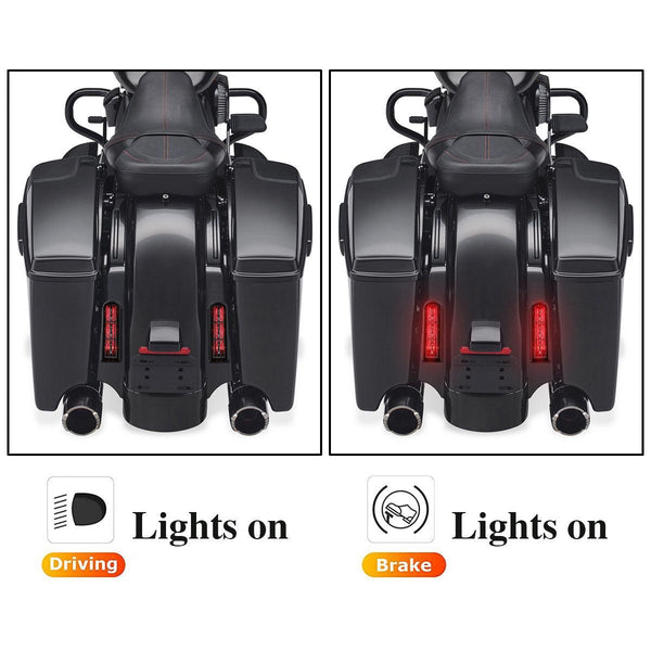 TCMT Saddlebag Filler Support w/ LED Light Fit For Harley Touring '14-'24